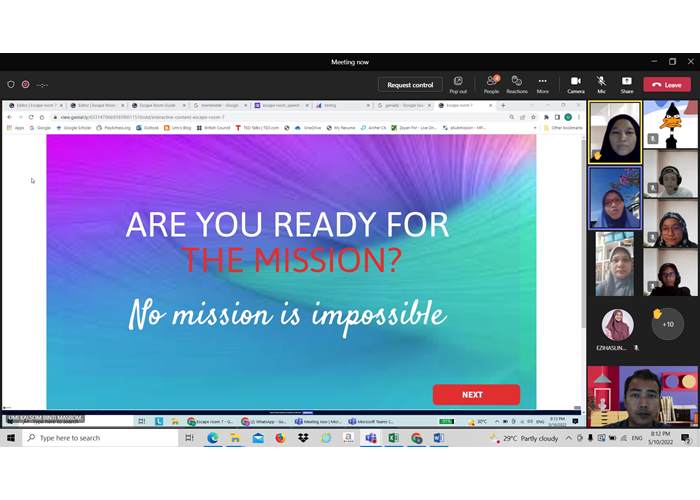 VIRTUAL ESCAPE ROOM TRAINING